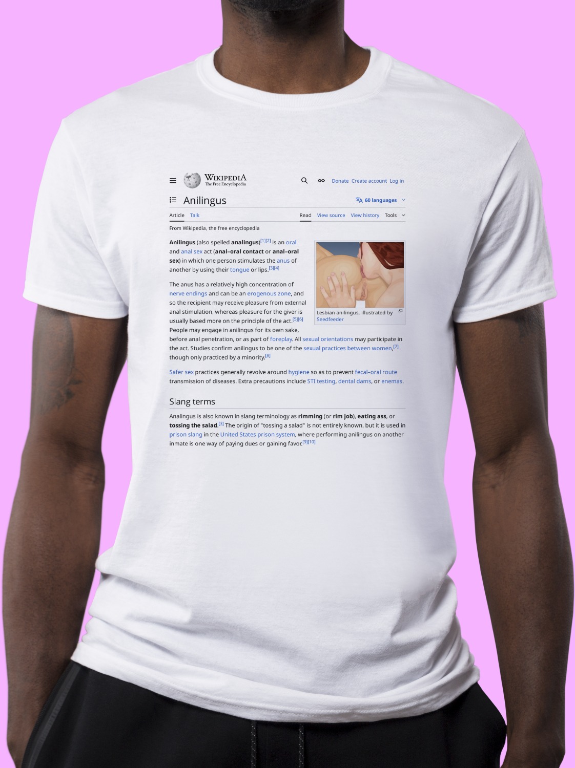 Anilingus Wikipedia T-Shirt