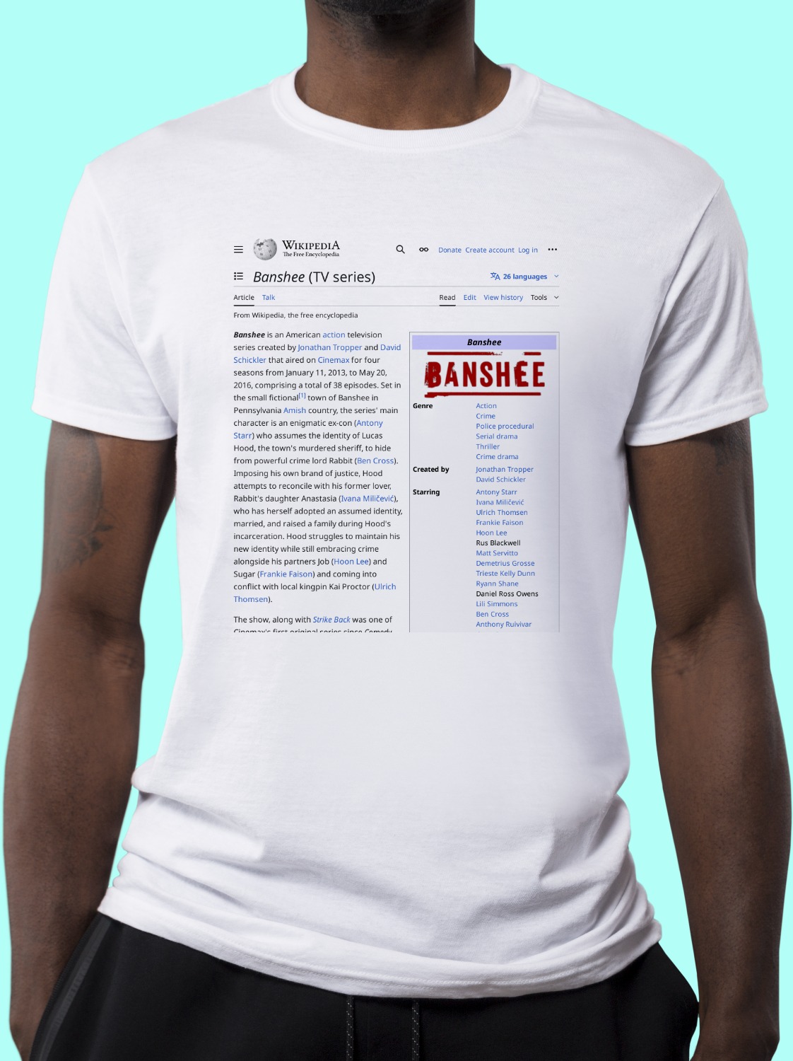 Banshee (TV series) Wikipedia T-Shirt