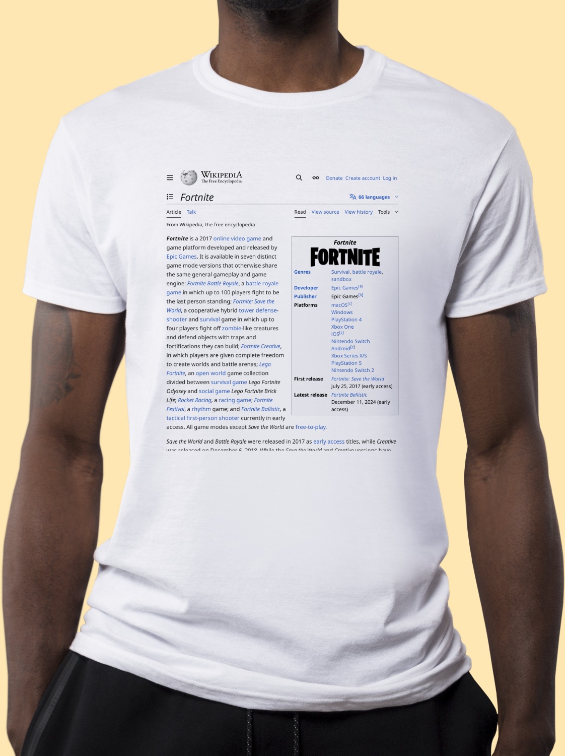 Fortnite Wikipedia T-Shirt