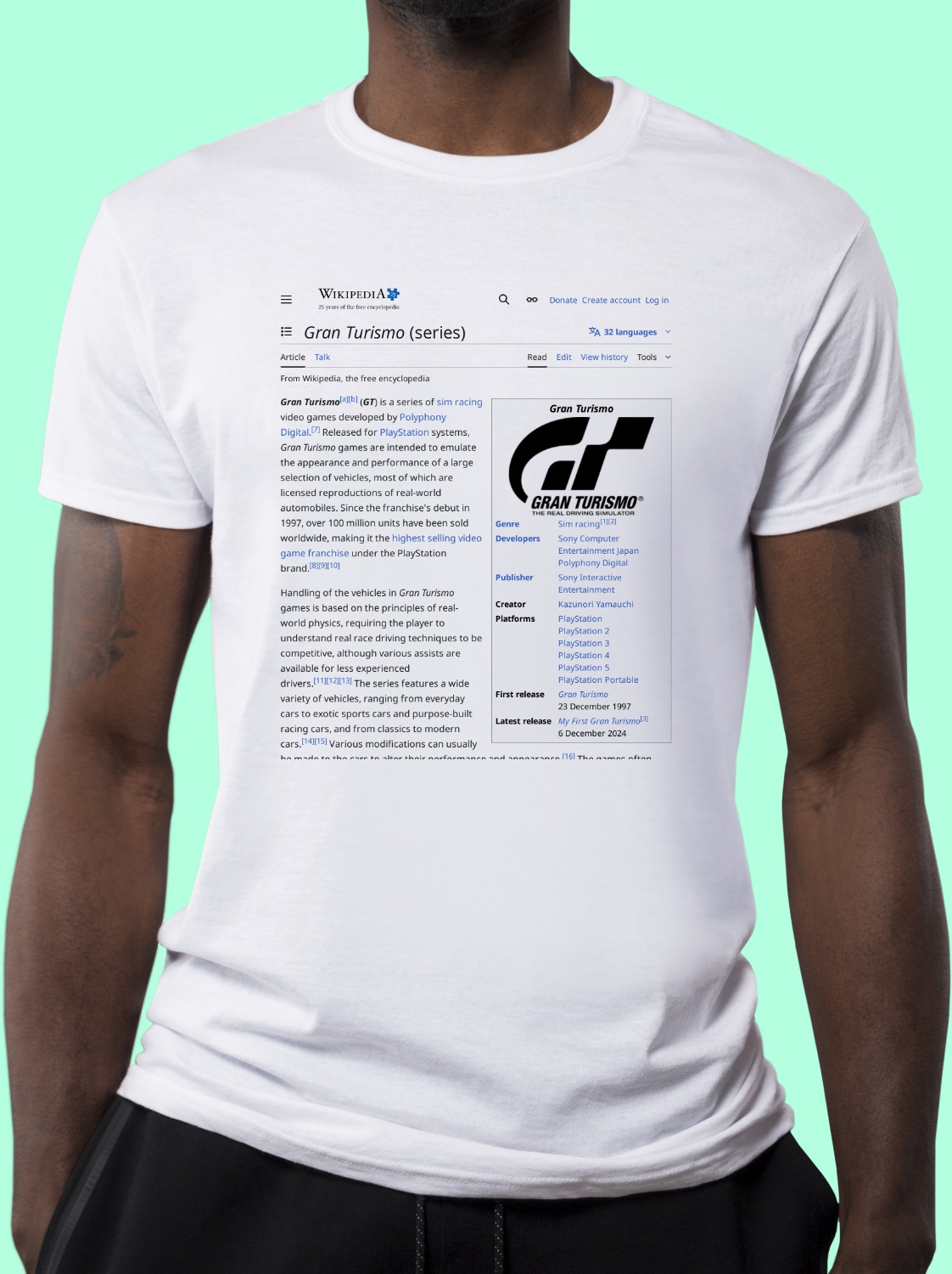Gran Turismo (series) Wikipedia T-Shirt