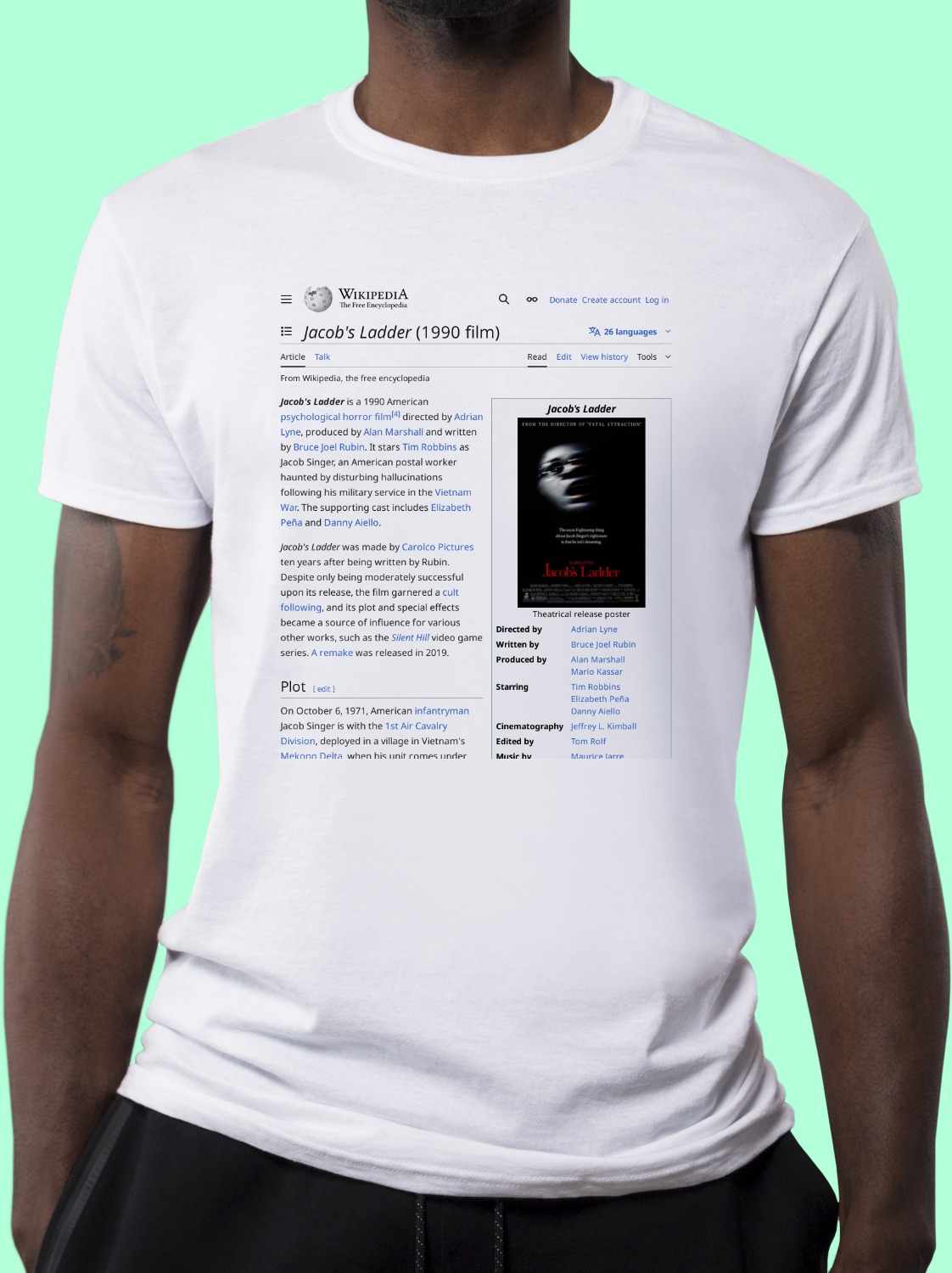 Jacob's Ladder (1990 film) Wikipedia T-Shirt
