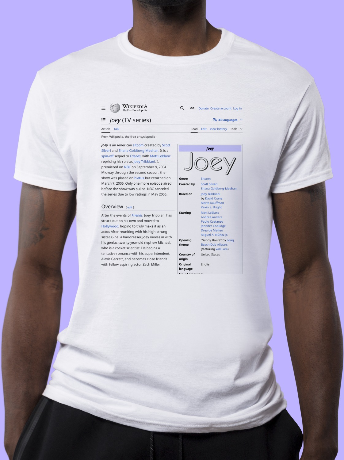Joey (TV series) Wikipedia T-Shirt