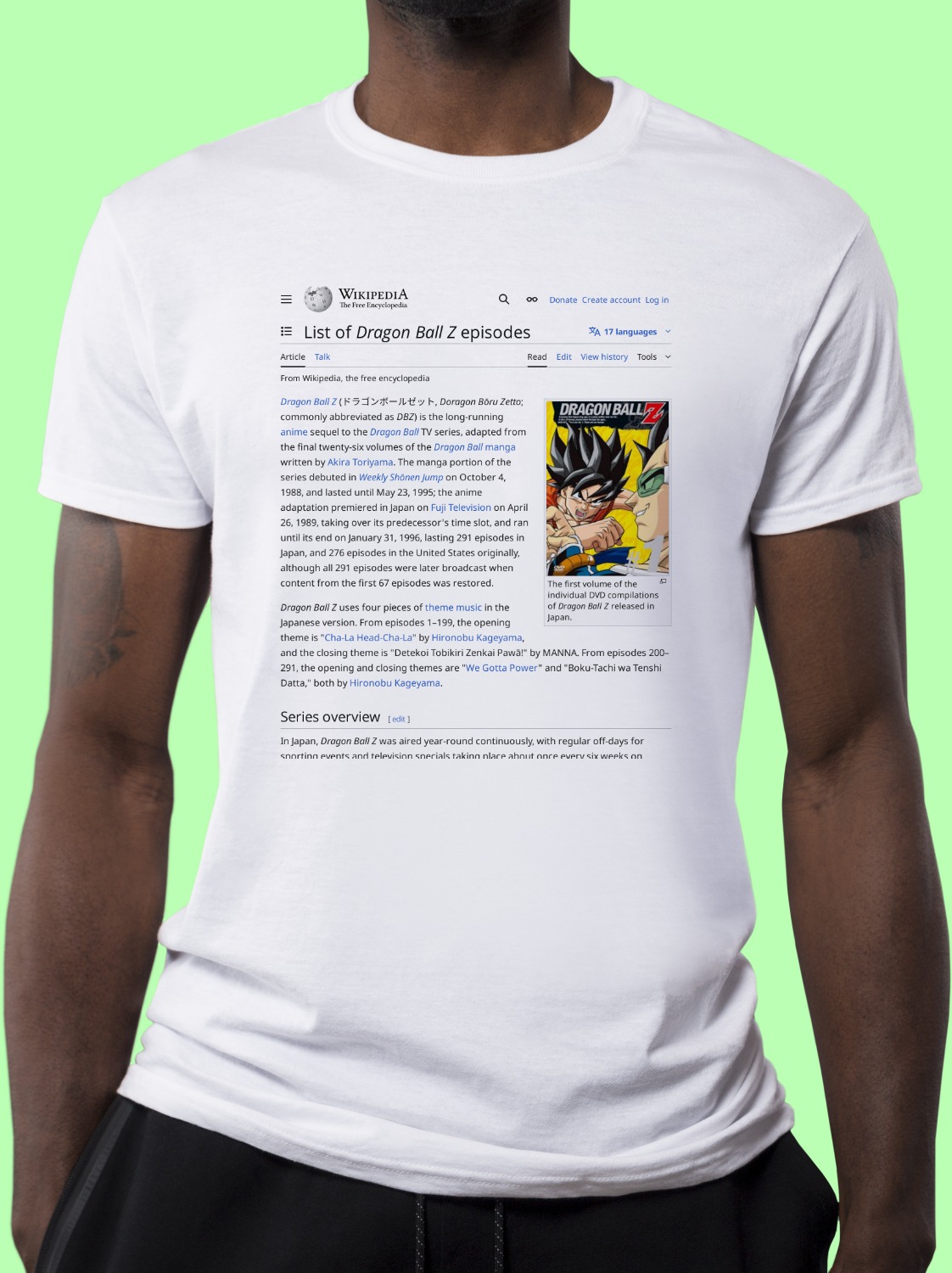 List of Dragon Ball Z episodes Wikipedia T-Shirt