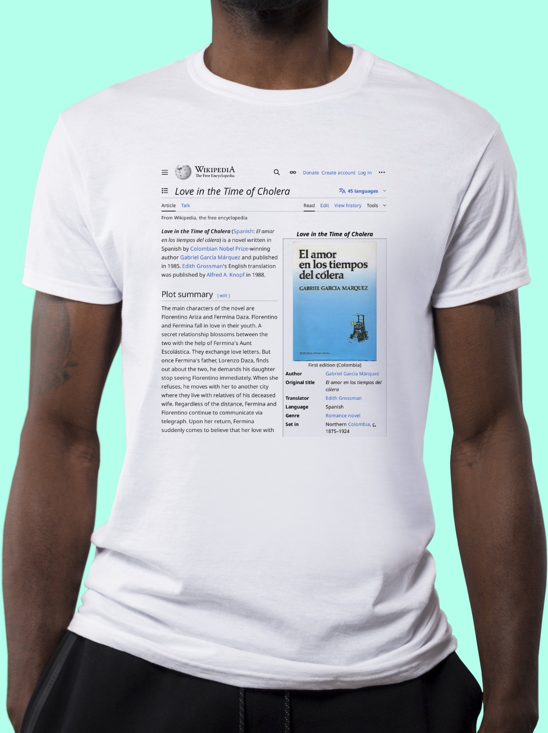 Love in the Time of Cholera Wikipedia T-Shirt