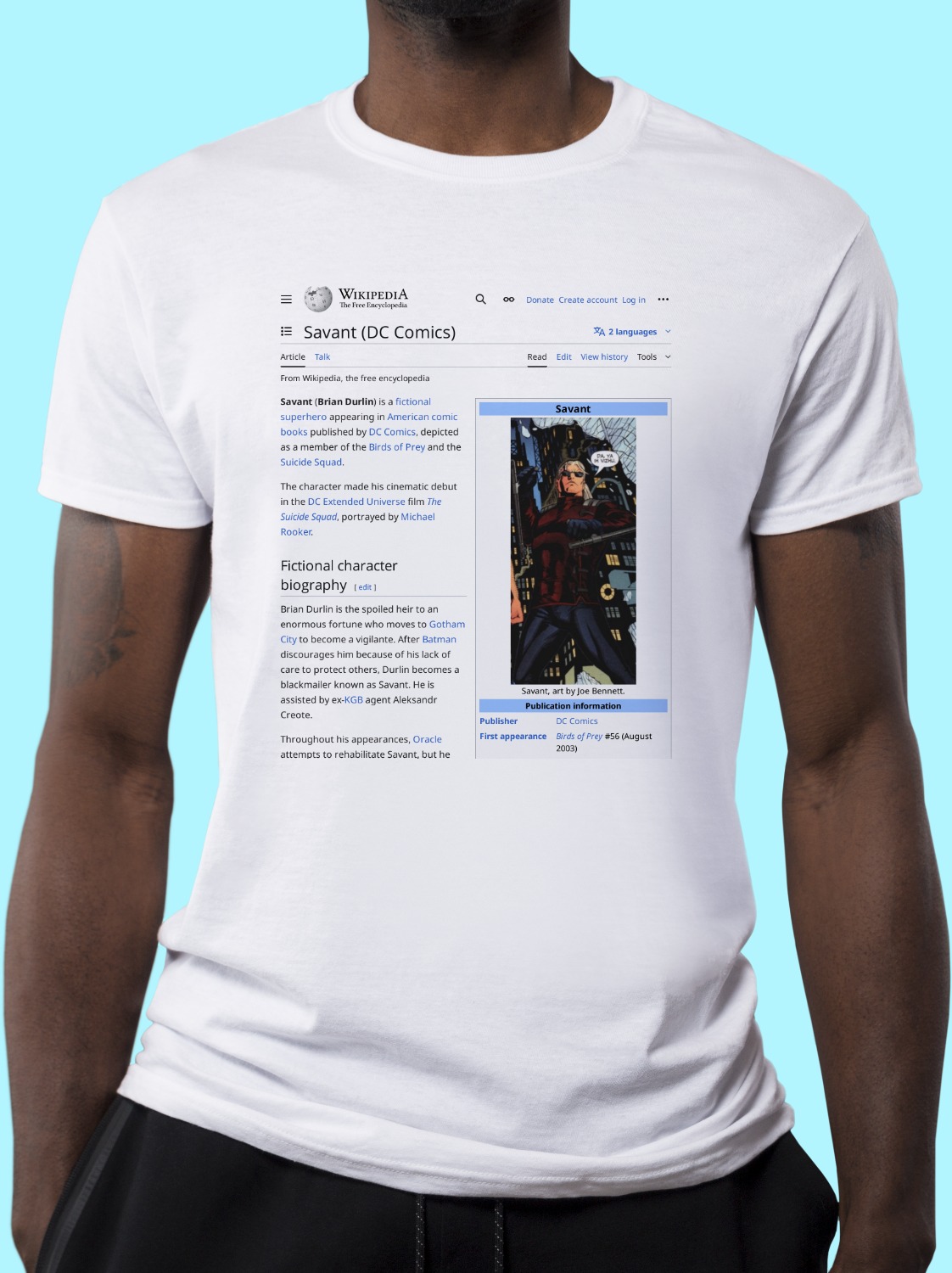 Savant (DC Comics) Wikipedia T-Shirt