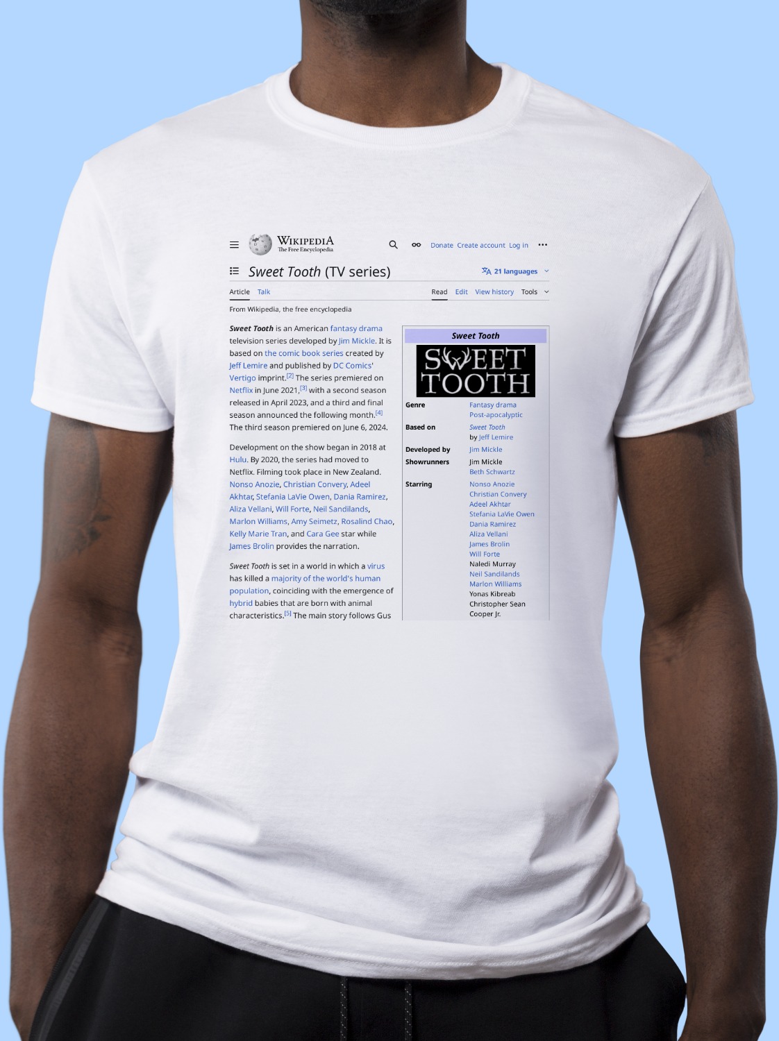 Sweet Tooth (TV series) Wikipedia T-Shirt
