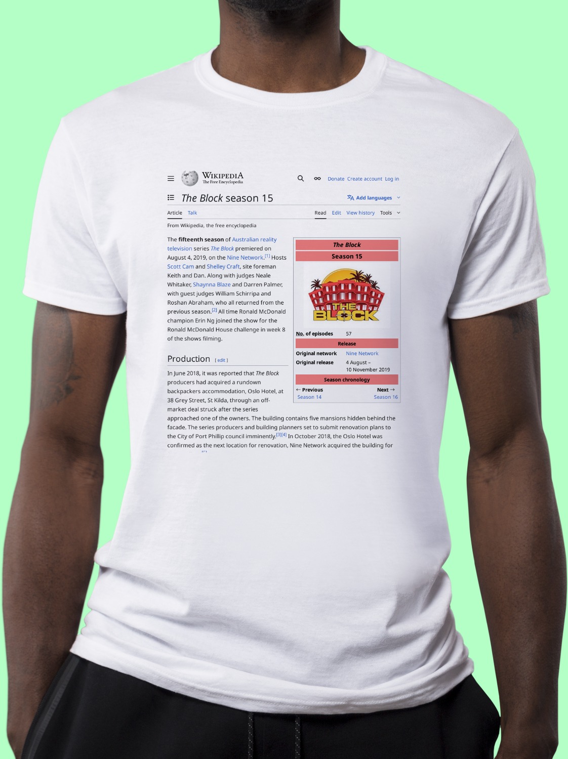 The Block (season 15) Wikipedia T-Shirt