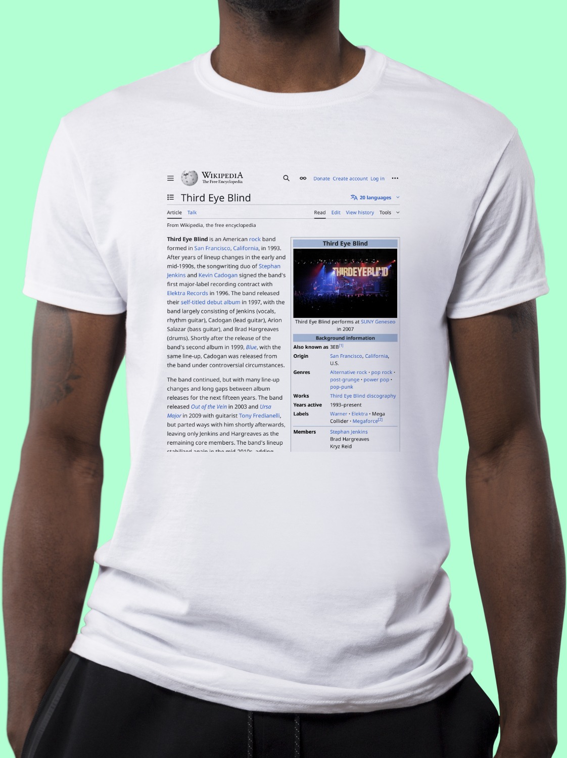 Third Eye Blind Wikipedia T-Shirt
