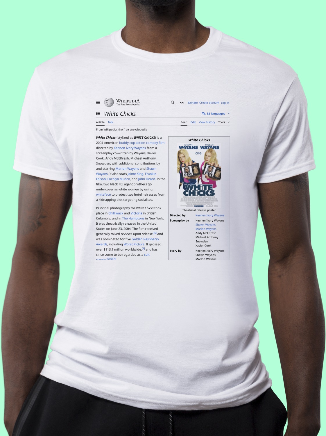 White Chicks Wikipedia T-Shirt